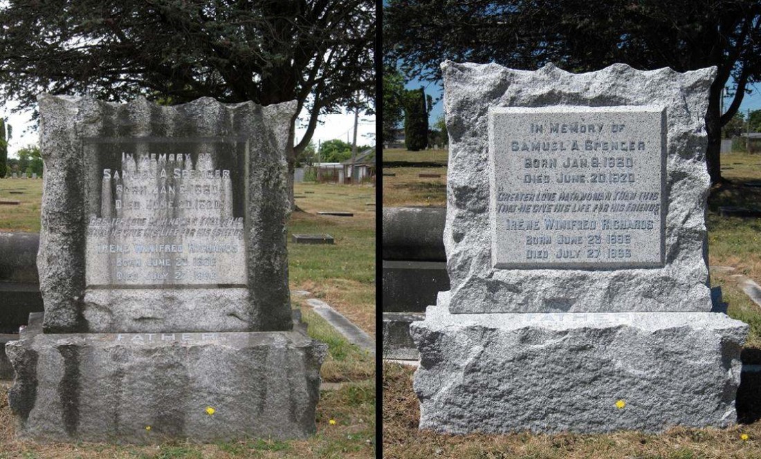Restoration of Monument - Frisbie Monuments