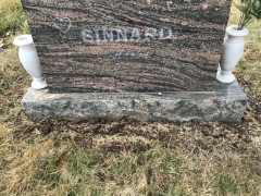 SINNARD BACK - Frisbie Monuments